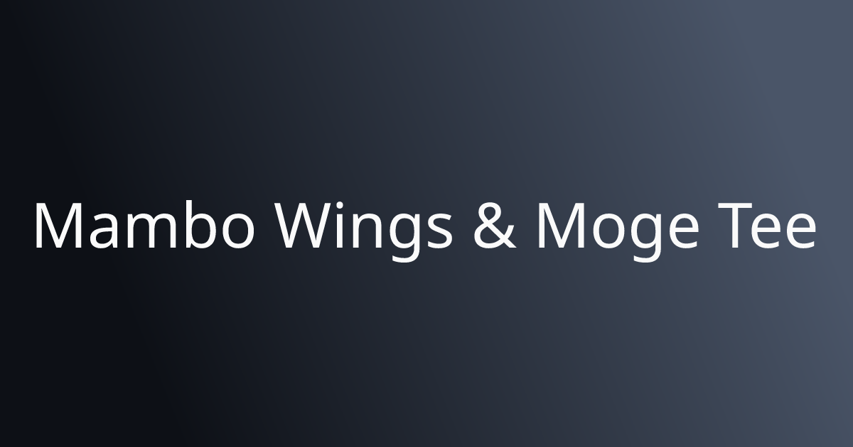 Best American in Chicago, IL | Mambo Wings & Moge Tee | Order Online
